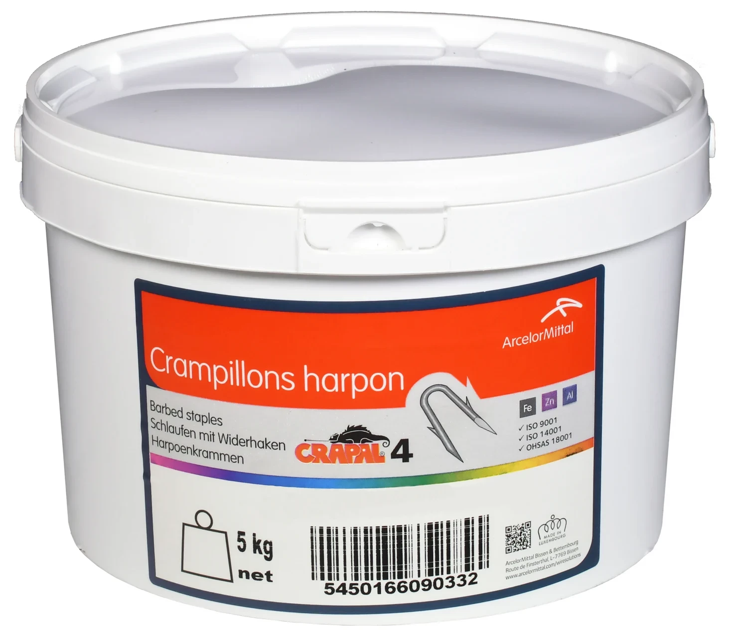 Kramper C4 4,00 X 40 Mm M/mothake 5 Kg